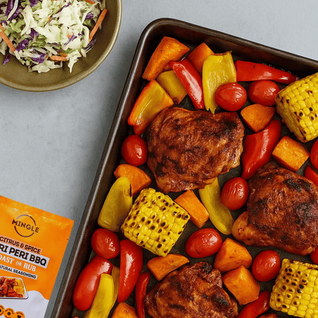 Quickie One Pan Peri Peri Bake – Mingle