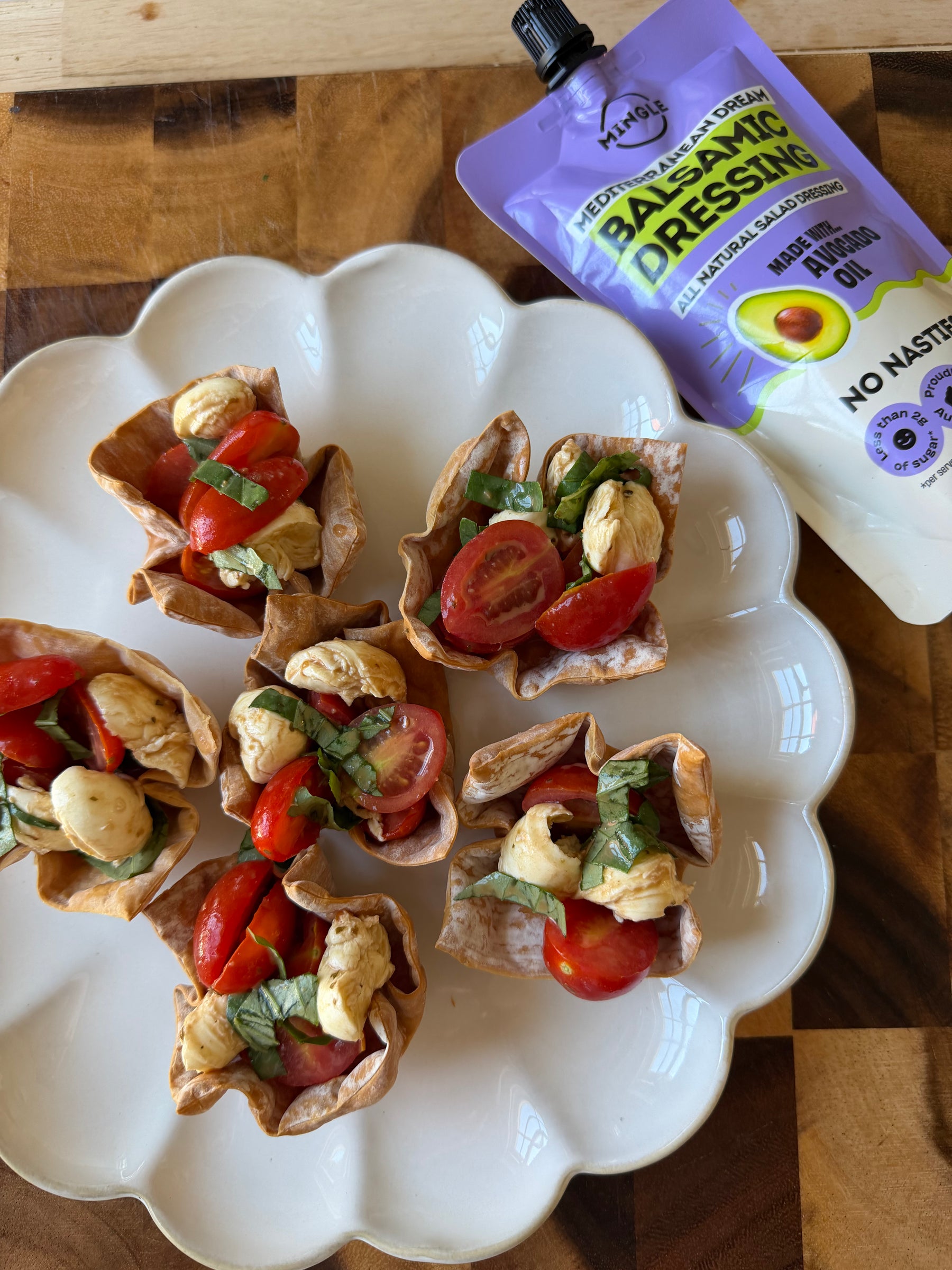 Italian Balsamic Wonton Cups