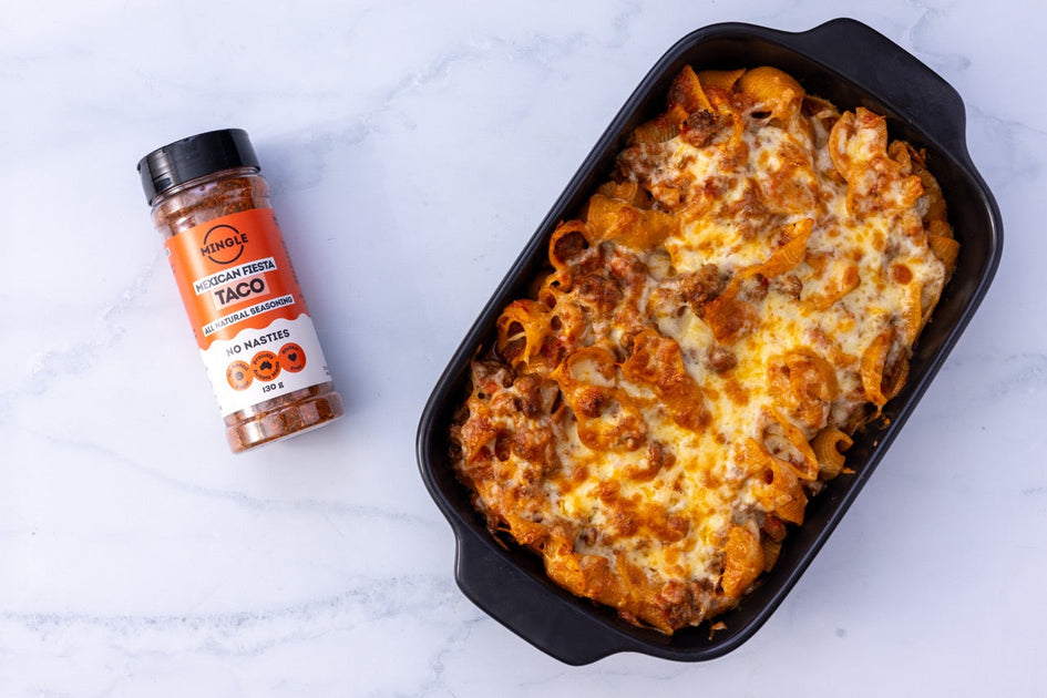 Cheesy Taco Pasta Bake – Mingle