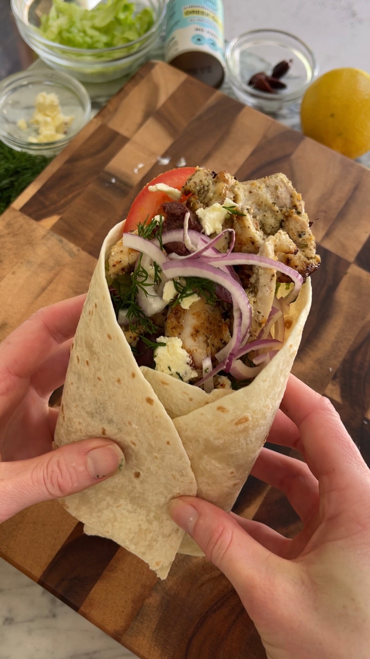 Greek Inspired Wraps