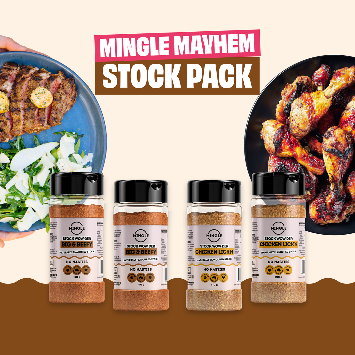 *NEW* BEEF & CHICKEN STOCK WOW-DER 4 PACK – Mingle